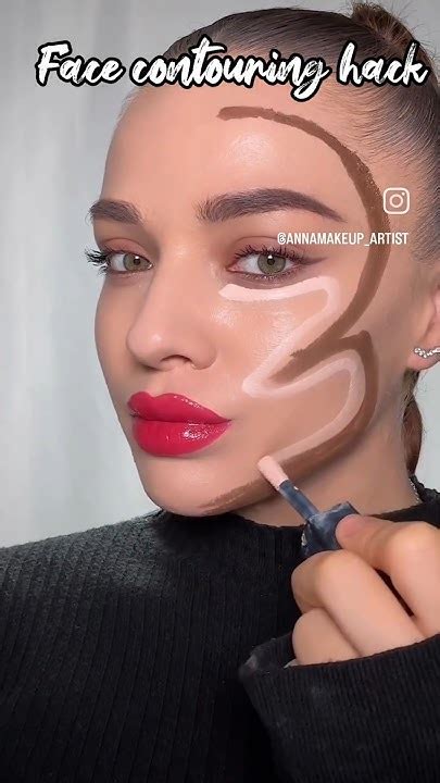Face Contouring Hack 😱 Makeup Makeuptutorial Hacks Youtubeshorts