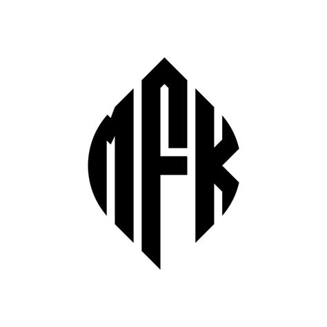 Diseño De Logotipo De Letra De Círculo Mfk Con Forma De Círculo Y