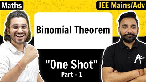 Binomial Theorem Part One Shot JEE Mains Advance YouTube