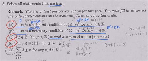 3 Select All Statements That Are True Remark There