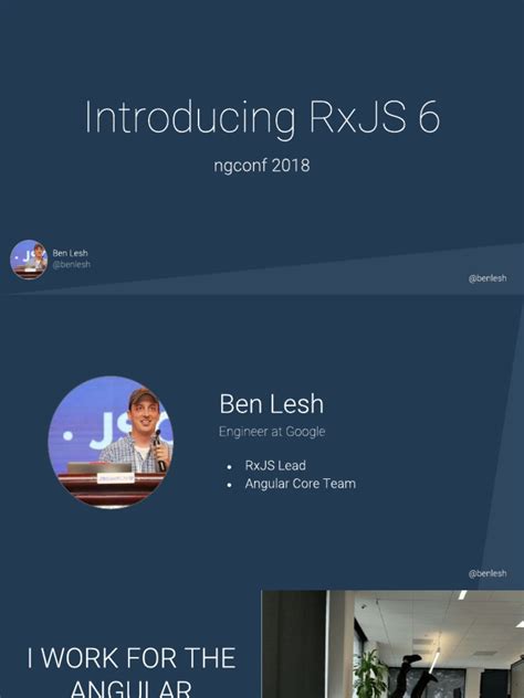 Introducing Rxjs 6 Ngconf 2018 Pdf Computing Software