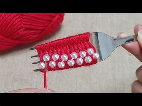 Amazing Flower Craft Ideas With Woolen Yarn Hand Embroidery Design