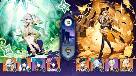 NEW Spiral Abyss 5 1 Floor 12 9 Stars C0 Nahida Hyperbloom C0 Navia Hyper Carry YouTube