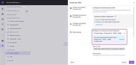 Mapping An Existing Sso Configuration To Other Projects