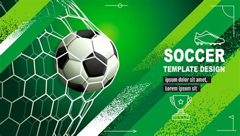 Desain Template Sepak Bola Spanduk Sepak Bola Desain Tata Letak