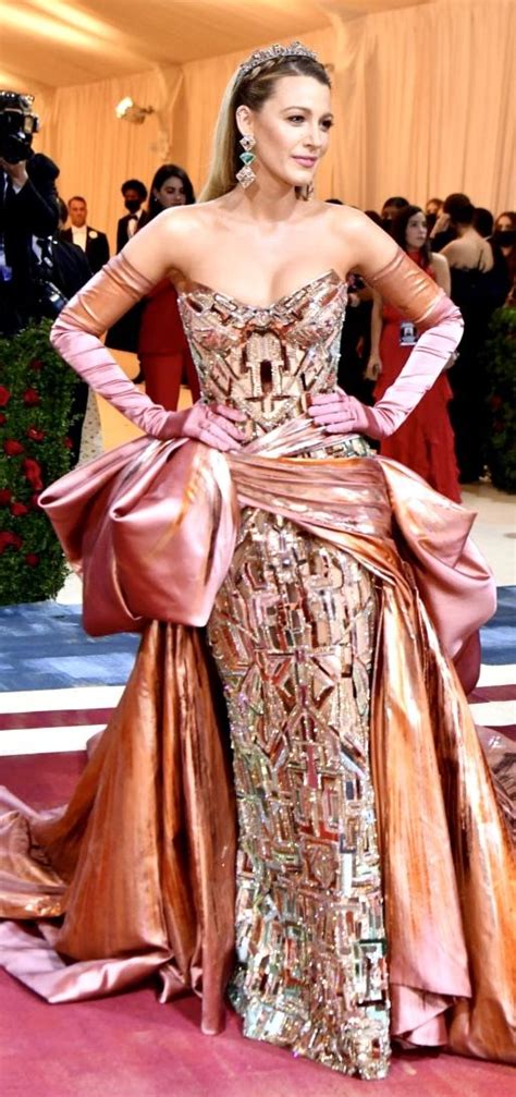 Blake Lively In Versace In 2025 Gala Dresses Met Gala Dresses Blake