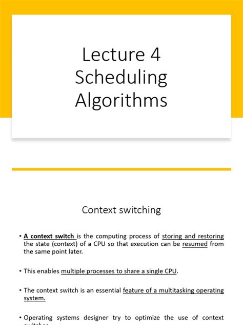 lec4 scheduling download free pdf scheduling computing process