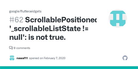 Scrollablepositionedlist Scrollableliststate Null Is Not True