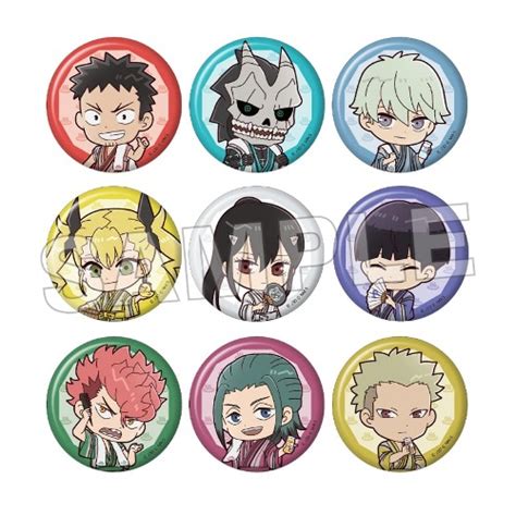 [24년 11월 발매] 괴수 8호 라쿠 스파 콜라보 공식 캔 뱃지 미니 캐릭터 Ver 랜덤 단품 괴수 8호 애니 공굿 공식