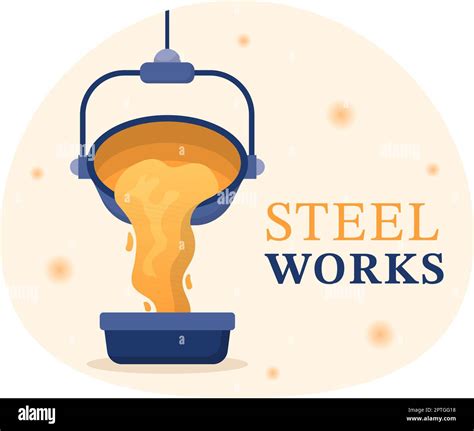 Steelworks With Resource Mining Smelting Of Metal In Big Foundry And