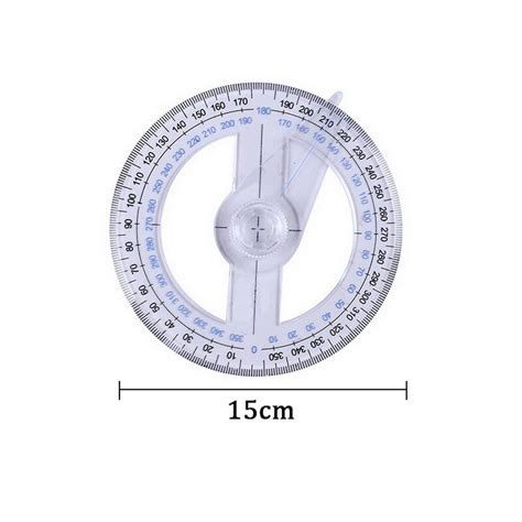 360 Degree Pointer Ruler Protractor Angle Finder S Grandado