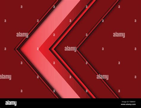 Abstract Red Arrow Direction Design Modern Futuristic Background Vector Illustration Stock