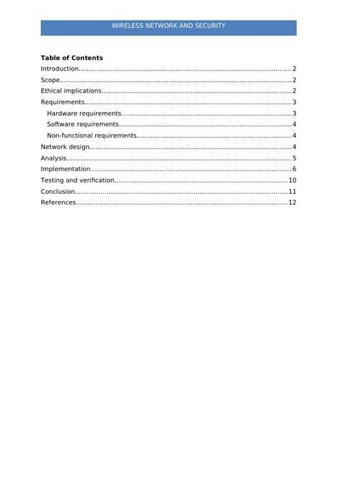 Wireless Network And Security Design Implementation And Testing