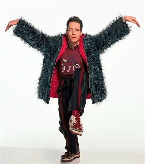 French Stewart 3rd Rock Sun Harry Solomon Fur Jacket Rockstar Jacket