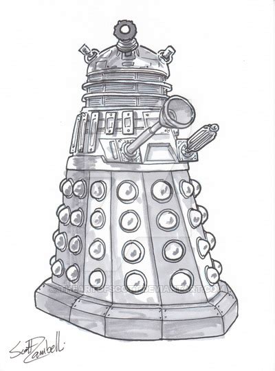 How To Draw A Dalek Step By Step Basically I Draw Like A