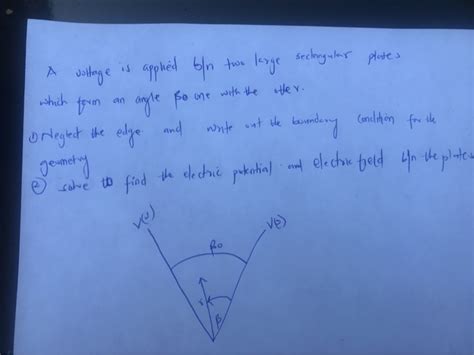 Solved CCCCCCCCC A Voltage Is Applied B N Two Large Chegg Com