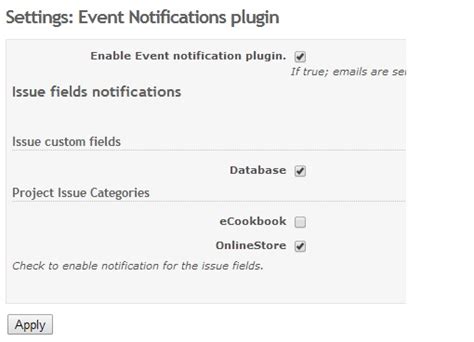 Event Notification Email Notification Plugins Redmine