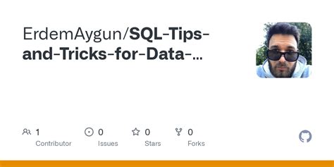 Github Erdemaygunsql Tips And Tricks For Data Science