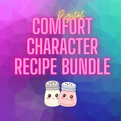 Comfort Character Yumeship Recipe Bundle Digital Edition Etsy