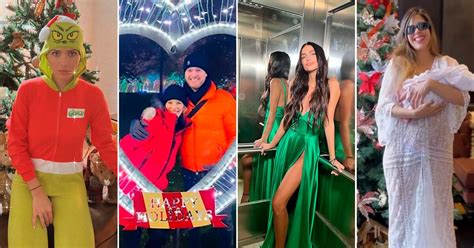 Inflables De Papá Noel Mensajes Emotivos Y Los Looks Más Variados Así Esperan Los Famosos La