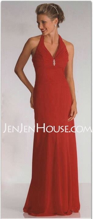 Halter Chiffon Bridesmaid Dress 8599