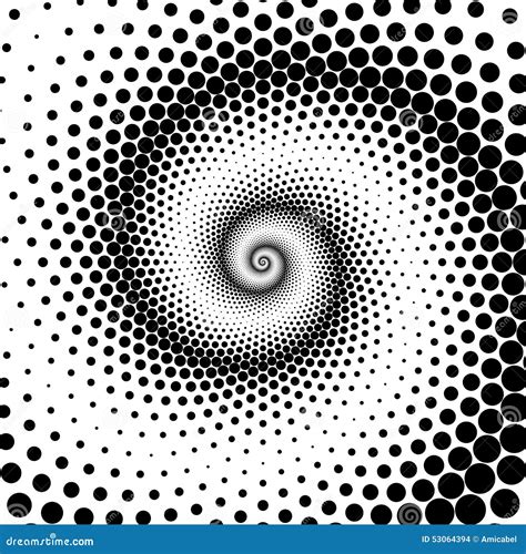 Design Spiral Dots Backdrop Stock Vector Image 53064394