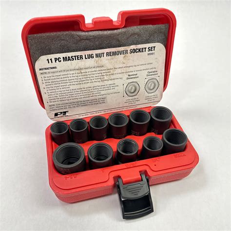 Performance Tool 11pc Lug Nut Remover Set M991 Shop Tool Swapper