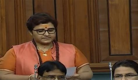 Sadhvi Pragya Apologises For Godse Remarks Bjp Mp Targets Rahul The Week
