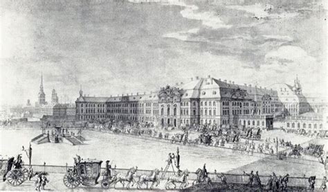 М.И. Махаев. Вид старого Зимнего дворца | German palaces, Architecture ...