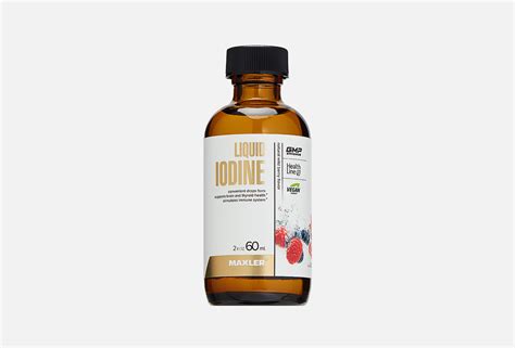 MAXLER Йод жидкий Iodine drops Wild Berries 60 мл — купить, цена в Москве