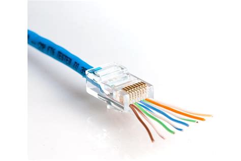 Проходной коннектор Ripo rj-45 (8p8c) cat.5e, универсальные ножи 003 ...