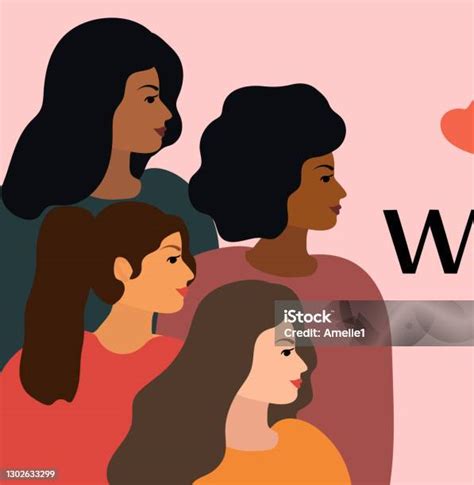 3월 8일 세계 여성의 날 다른 국적과 문화의 여성과 벡터 그림 자유 독립 평등을 위해 싸우십시오 벡터 일러스트레이션 3월에 대한 스톡 벡터 아트 및 기타 이미지 Istock