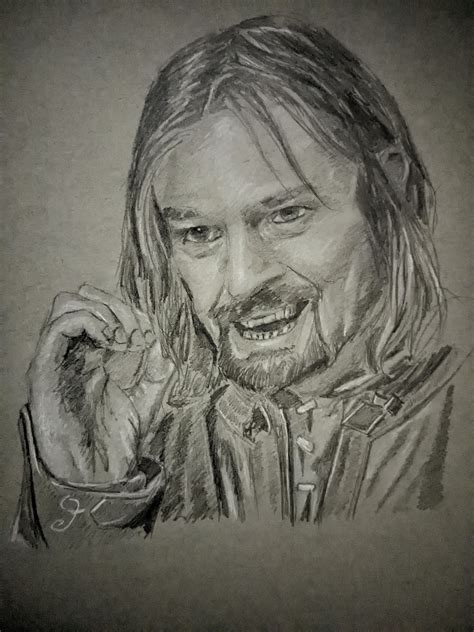 The Great Eye Is Ever Watchful First Time Drawing Boromir It S Not