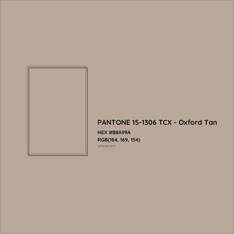 About PANTONE 15 1306 TCX Oxford Tan Color Color Codes Similar