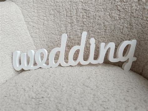 Деревяне слово Wedding — ціна 200 грн у каталозі Весільні аксесуари Купити товари для дому