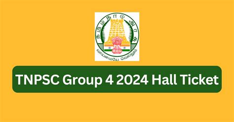 Tnpsc Group 4 2024 Hall Ticket Tamilanguide