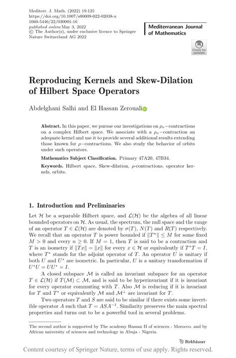 Reproducing Kernels And Skew Dilation Of Hilbert Space Operators