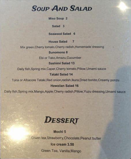 Kaizen Menu Menu For Kaizen Campbell Campbell Urbanspoon Zomato