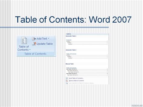 როგორ გავაფორმოთ სარჩევი Microsoft Word 2007 ში Rogor Ge