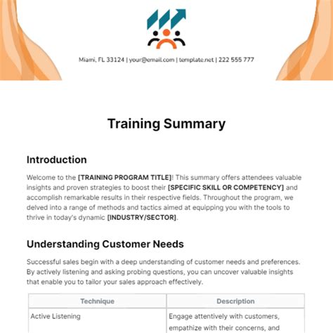 FREE Summary Templates Examples Edit Online Download