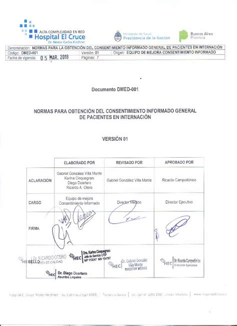 PDF Normas Para La Obtenci N Del Consentimiento Informado General