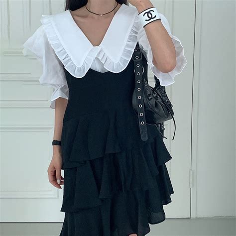 캉캉 미니 뷔스티에 원피스