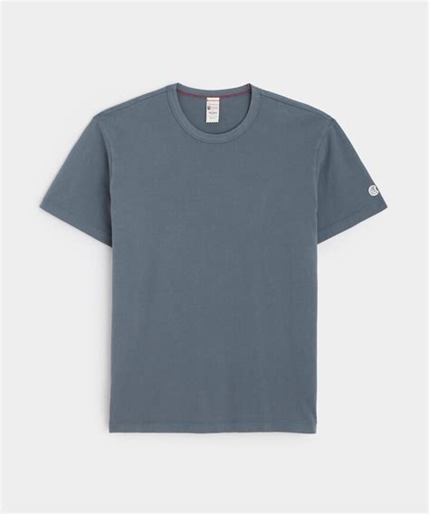 Todd Snyder Champion Champion Basic Jersey Tee In Blue Metal