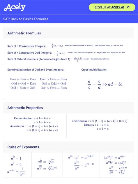 Satmath Cheat Sheet Pdf Triangle Mathematics