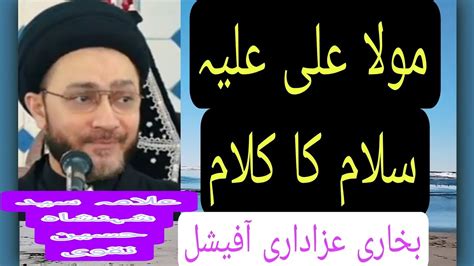 مولا علی ع کا کلامعلامہ سید شہنشاہ حسین نقوی Youtube