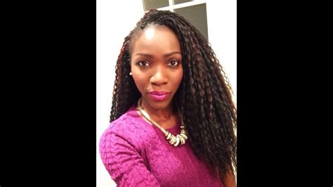 Crochet Braids Using Brazilian Curl Synthetic Hair Part2 Youtube