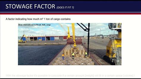 Stowage Factor And Preliminary Stowage Plan 1 Youtube