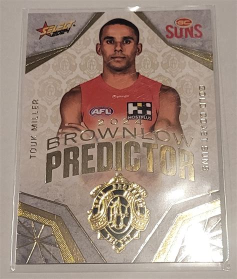 2024 Select Footy Stars Brownlow Predictor Gold Touk Miller ERino