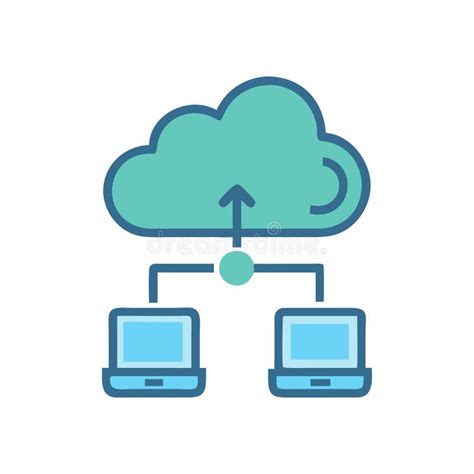 Innovative Cloud Computing Design Icon Stock Illustration Illustration Of Solution Computing