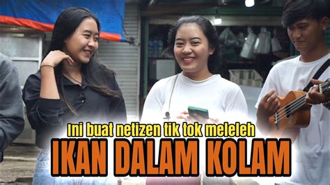 Ikan Dalam Kolam Pengamen Cantik Lia Haliza Bikin Gagal Fokus Salting
